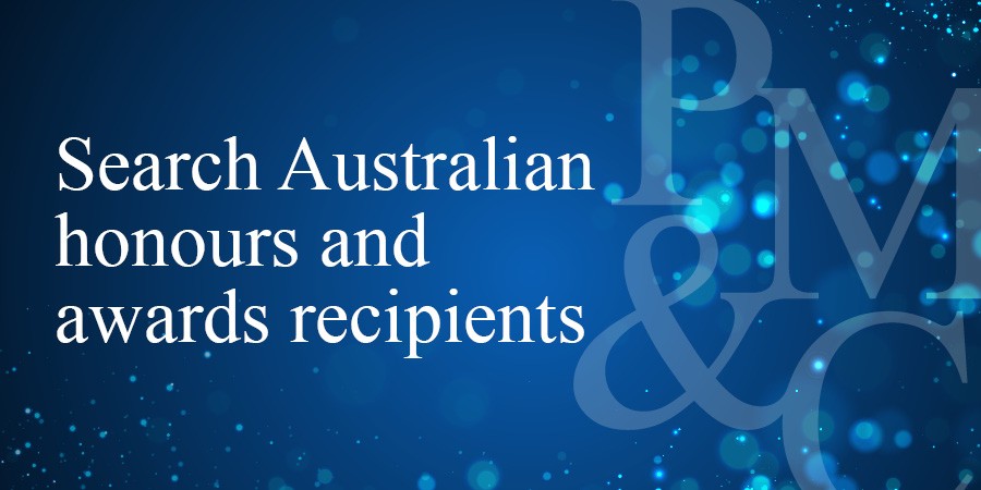 Search Australian honours and awards recipients | PM&C